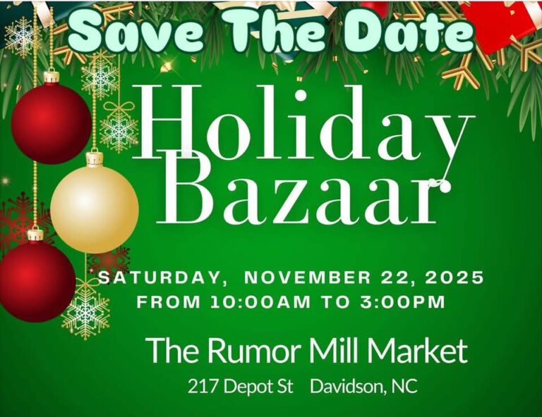 Holiday Bazaar at The Rumor Mill Market: A Davidson Tradition Returns ...